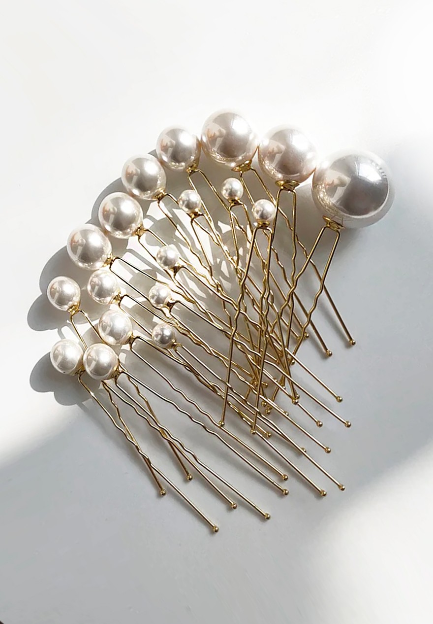 Ensemble de Pics à Cheveux Mariage en Perles - Les Sublimes