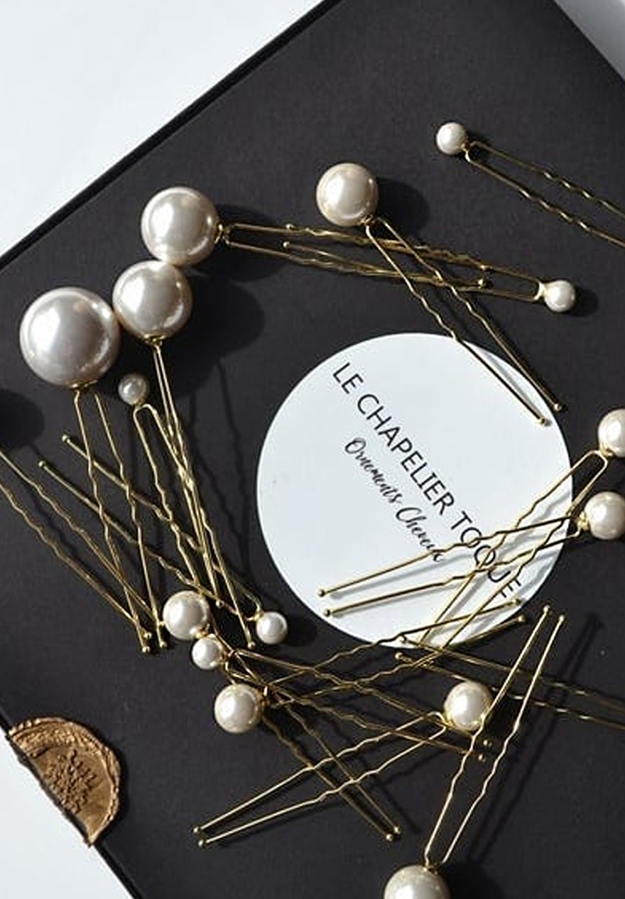 Ensemble de Pics à Cheveux Mariage en Perles - Les Sublimes