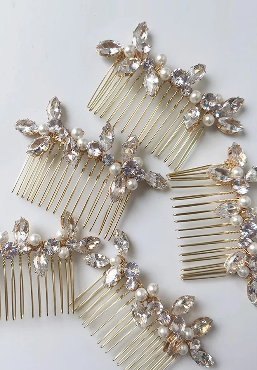 Peigne Cheveux - Cristaux et Perles - Les Cristallines